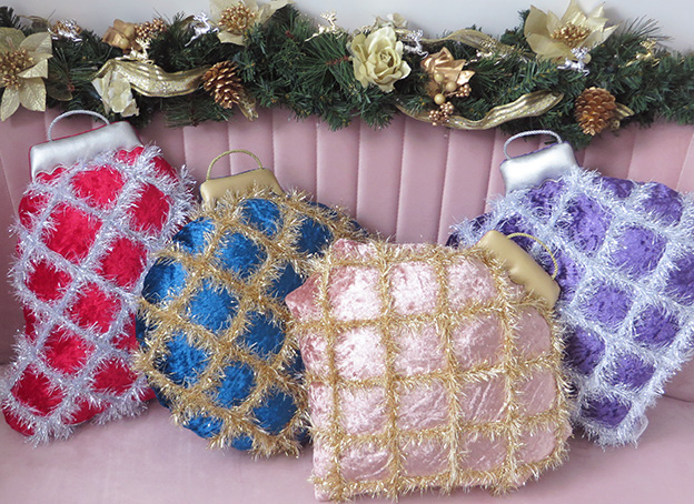 Made-To-Order Tinsel Bauble Cushions – Laura-Jane Sparks | Textile Designer